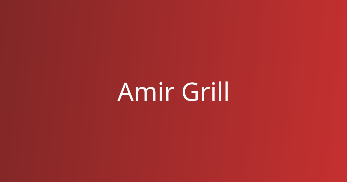 Order Authentic Pizza Online | Amir Grill - Pickup or Delivery Available